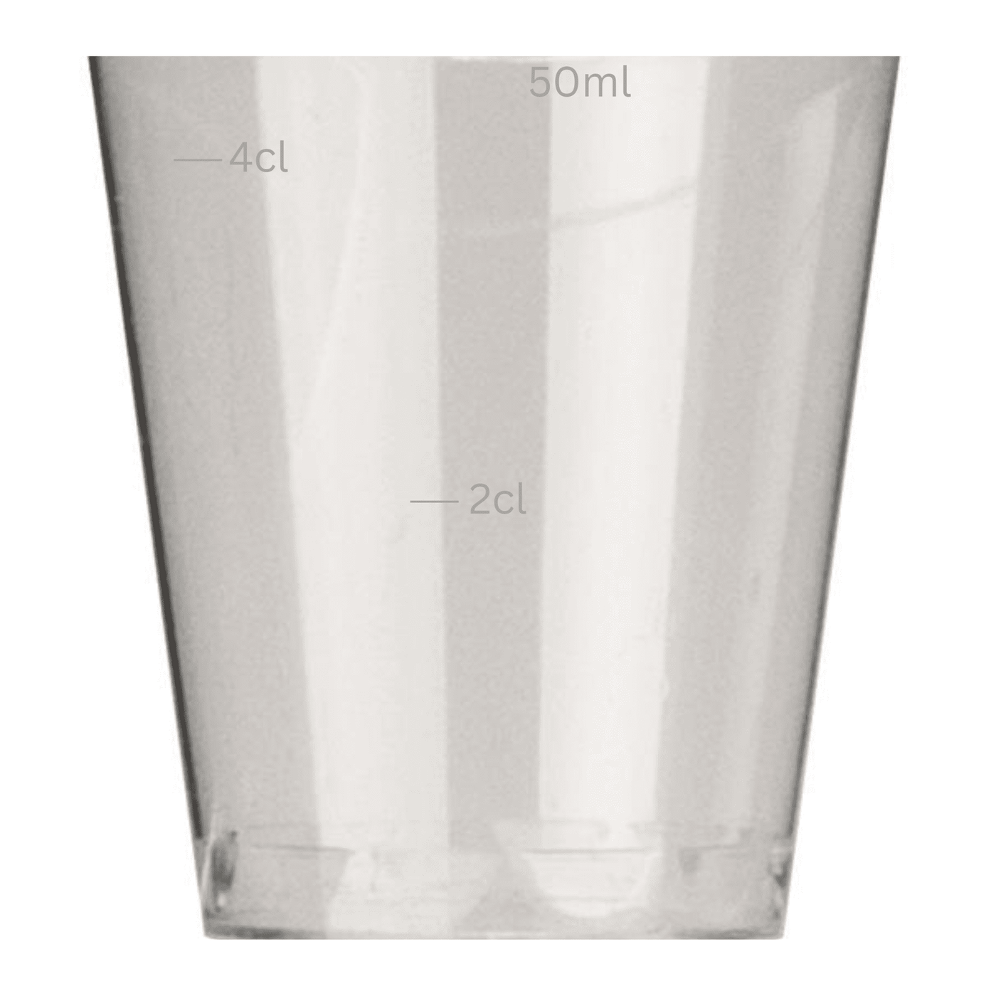 50ml Clear Disposable Recyclable Plastic Stacking Shot Glass - Capacit ...